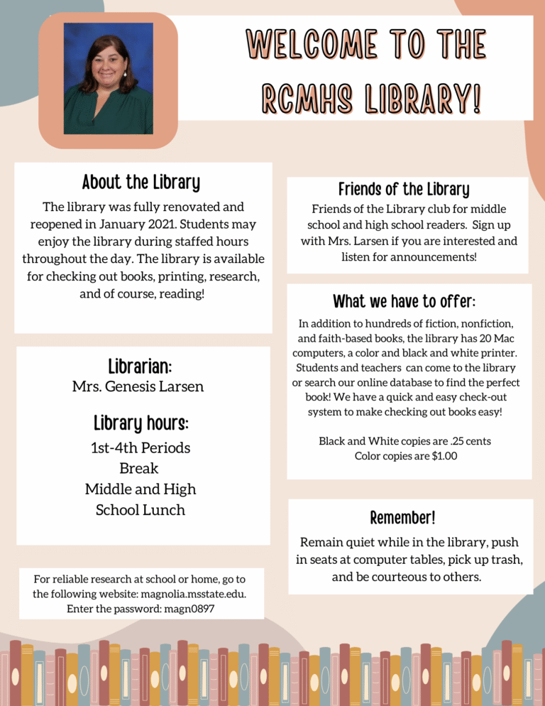 Middle/High School Library - Resurrection Catholic School